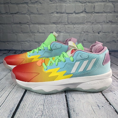 Adidas Dame 8 Unreleased Basketball Shoes Multicolor Rainbow HQ1272 ...