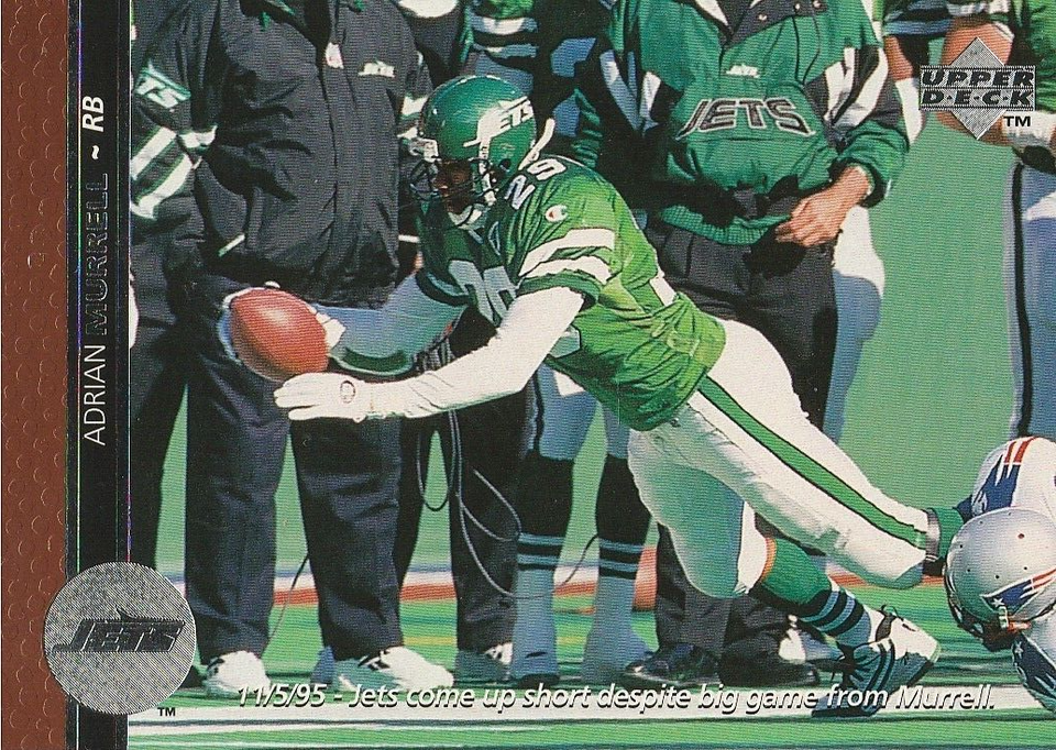 (10) 1996 Upper Deck New York Jets (10 Card Complete Team Set) See ...