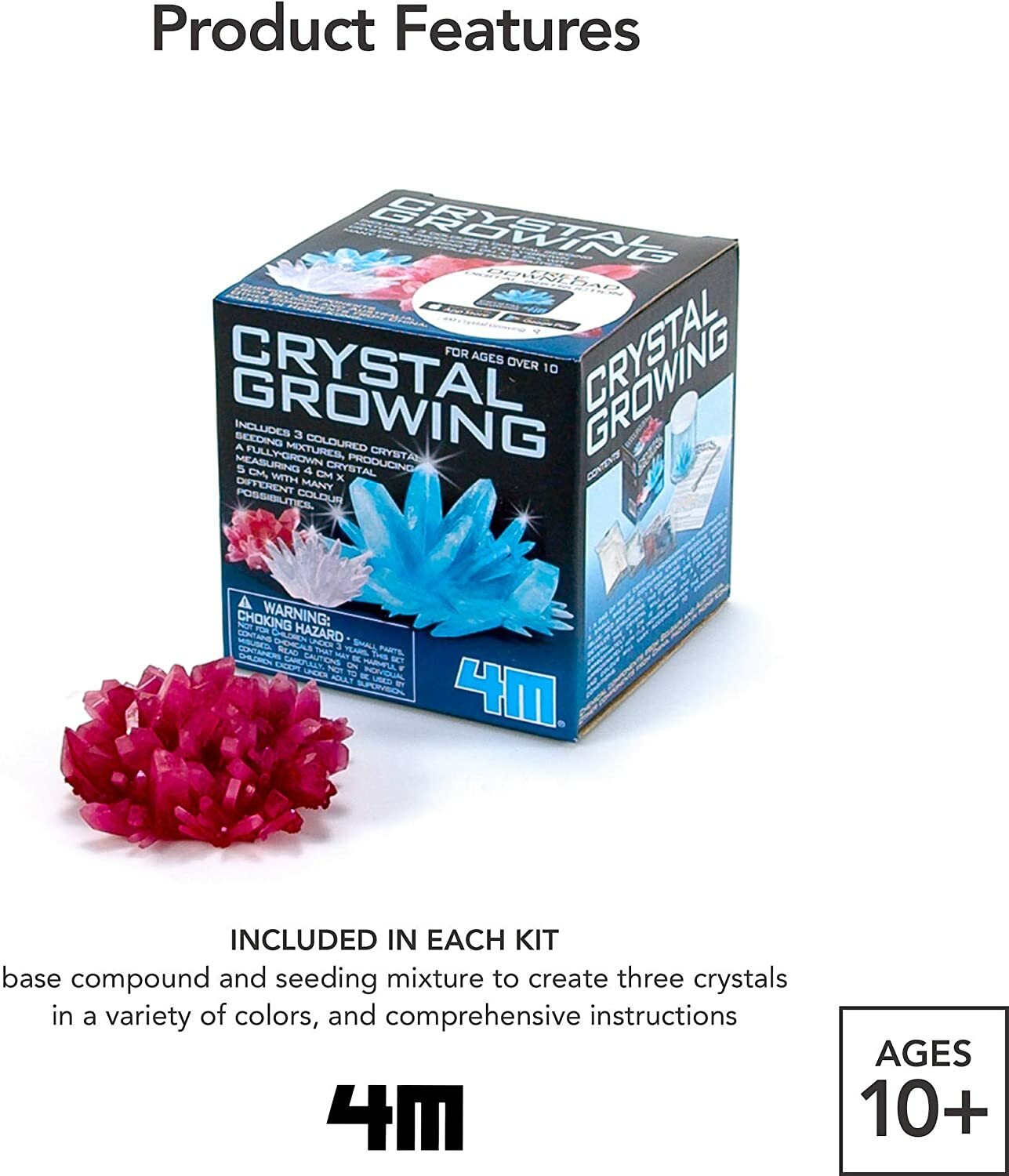 Crystal Growing Kit 4M Educational Toy Science Enthusiasts for sale ...