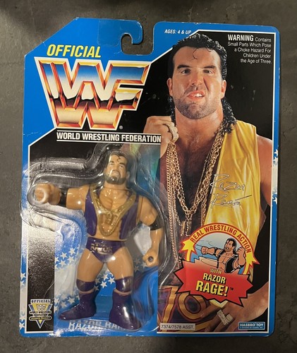 WWF Hasbro - Razor Ramon - Purple Trunks - Retro Figure