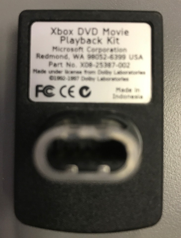 Original Xbox DVD Movie Playback Kit Remote Receiver Only X08-25387 | eBay