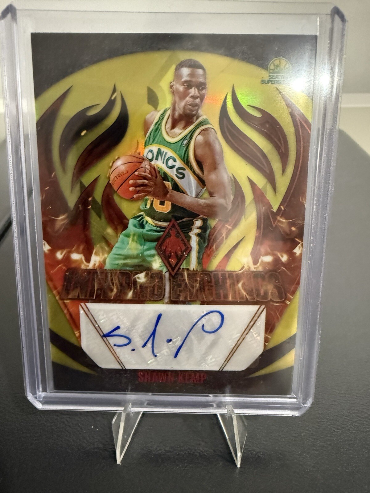 2023-24 Panini Phoenix - Inferno Etchings Shawn Kemp #IE-SKP Yellow /35 ...
