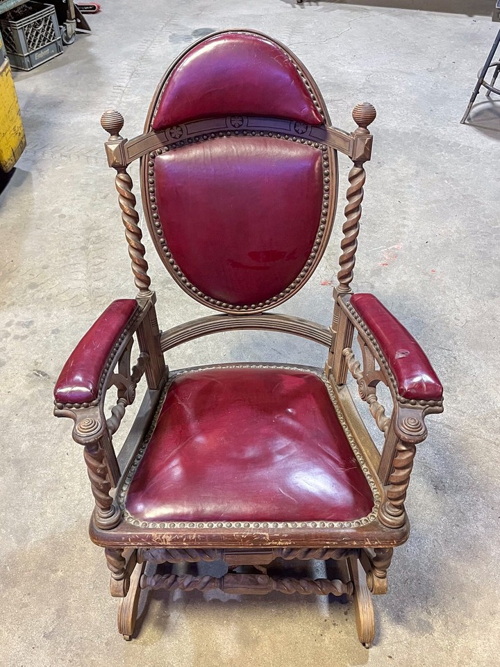 Rare Antique George Hunzinger Rocking Chair, late-19th Century ...