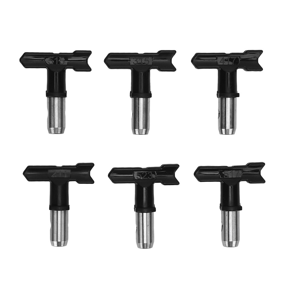 6x Airless Paint Sprayer Tip Set 211 315 417 515 517 523 Airless Spray ...