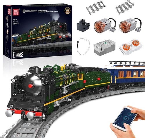 Mould King 12025 Orient Express Steam Locomotive Train Set, 3898pcs ...