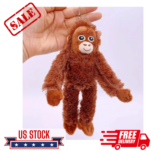 Monkey B 8 Inch Keychains Stuffed Animal Plush Toys Pendants Kids ...