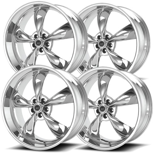 (4) American Racing AR605 Torq Thrust M 17x7.5 5x110 +45mm Chrome ...