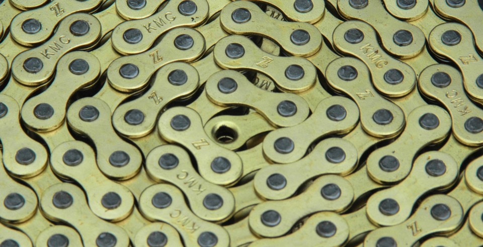 Gold Bicycle Chain 1/2"x1/8" KMC Vintage Schwinn Cruiser Stingray Bike ...