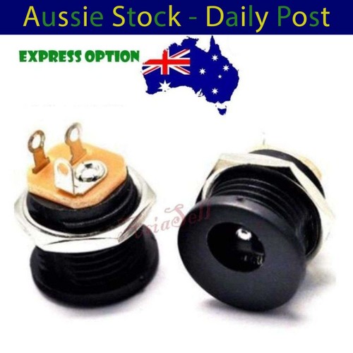 10pcs DC022 5.5x2.1mm Female DC Socket Jack Power Plug Panel Mount DC ...