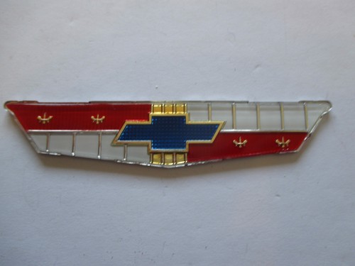 61 CHEV BOOT BADGE INSERT 1961 NEW CHEVROLET IMPALA BELAIR EMBLEM TRUNK ...