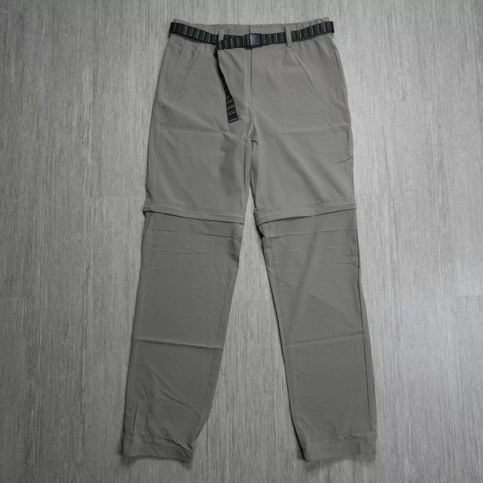 GERRY Men's Convertible Commuter Pants Relaxed Fit Belted Outdoor ...