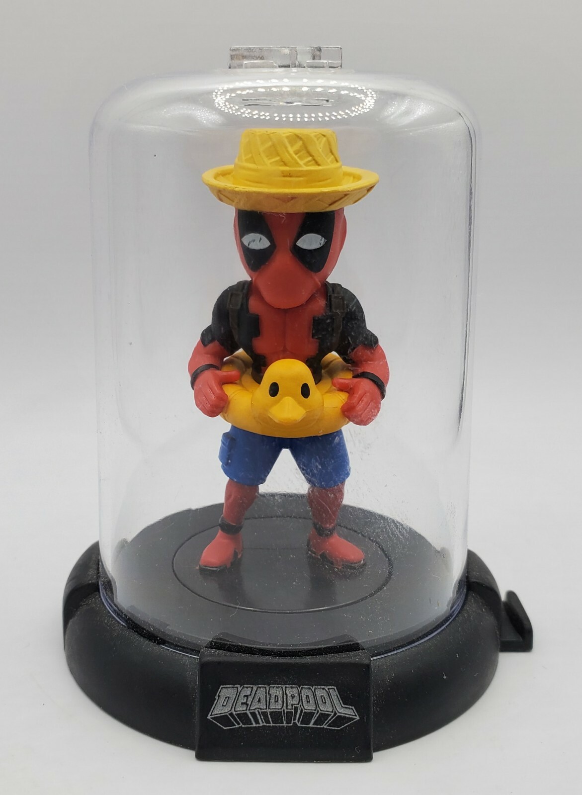 Marvel Domez Deadpool W/ Hat Rubber Ducky Figure Mini Collectible ...