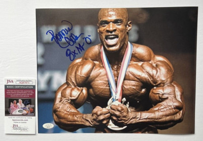 RONNIE COLEMAN HAND SIGNED AUTOGRAPHED 11x14 PHOTO 8X MR OLYMPIA +JSA ...