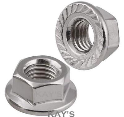 UNF & UNC IMPERIAL SERRATED FLANGE NUTS A2 STAINLESS STEEL FOR USA ...