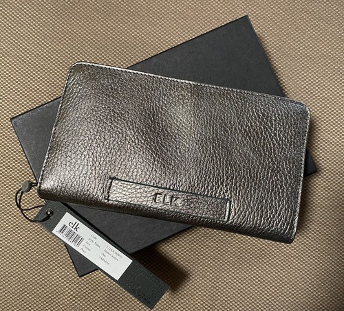Elk Designer Modern Malov Wallet Colour Tarmac (Shiny Silver), BNWT ...