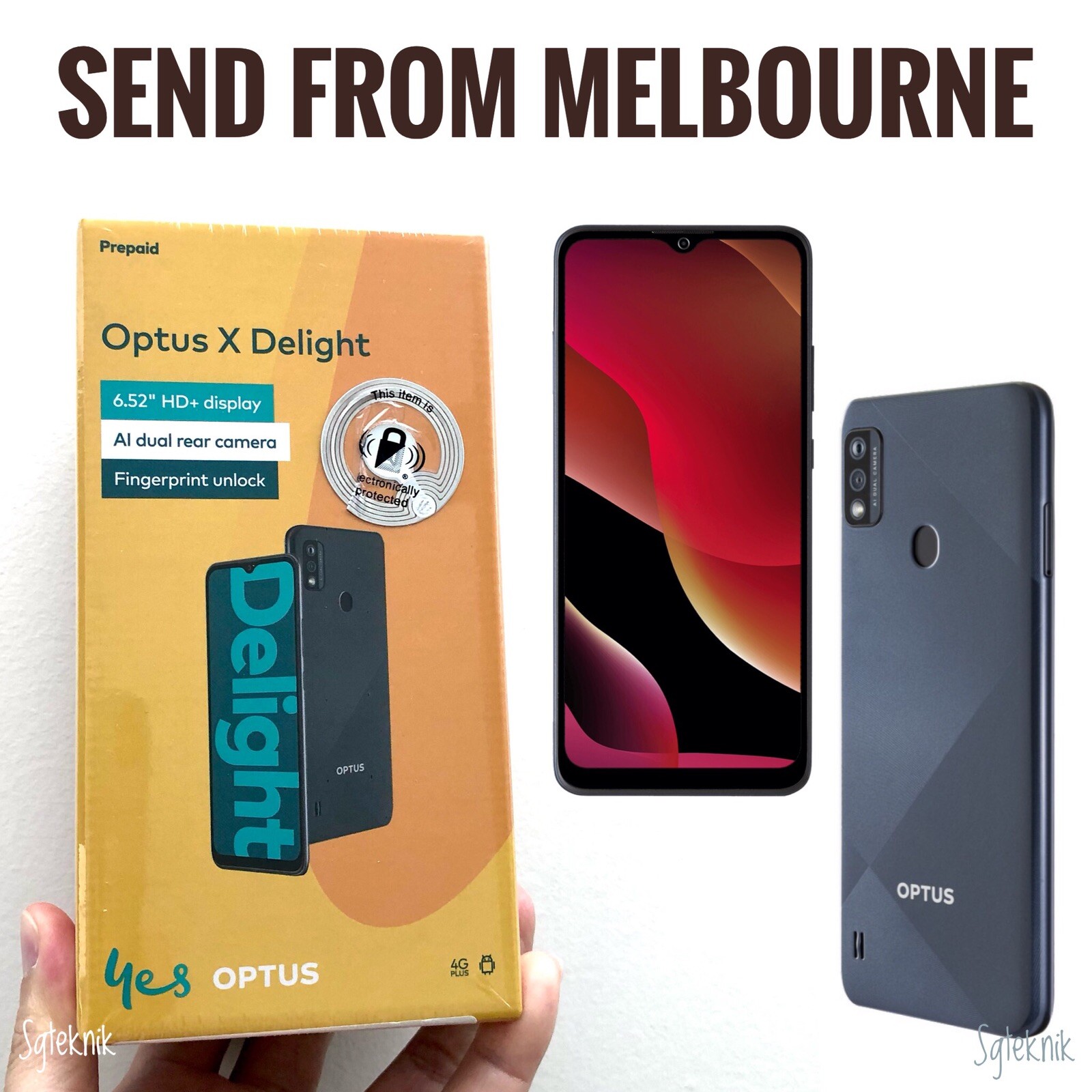 NEW Optus X DELIGHT 4G 6.5" HD 32GB 2GB 13MP Android Phone ZTE P650 ...