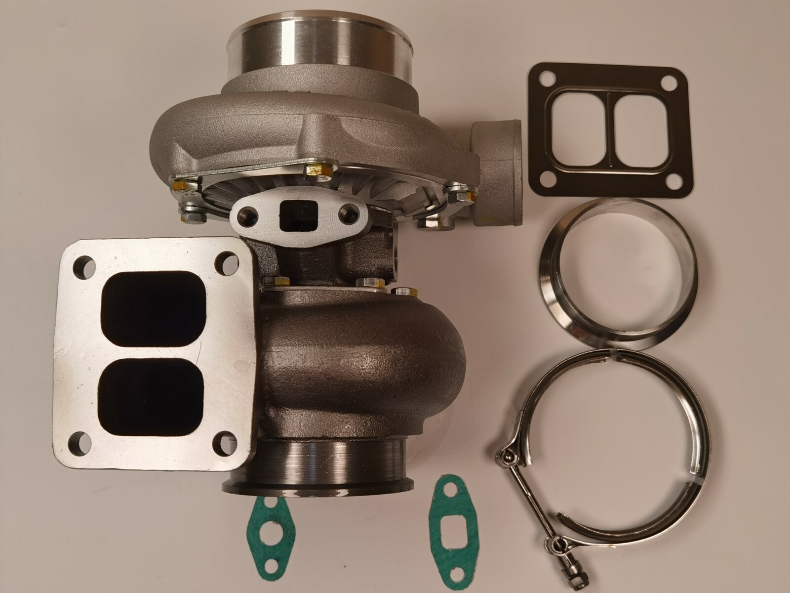 billet universal Turbocharger turbo for GT3582 T4 1.00 HOT .70 Cold ...