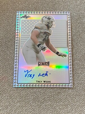 TREY WEDIG 2020 Leaf Army All-American Autograph #18/20 Wisconsin ...