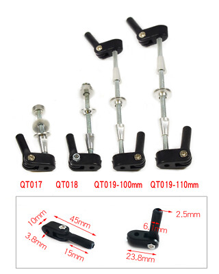 1PC Push Rod Heavy Duty Control Horn M4 DIY Kits for 30CC / 50-100CC RC ...