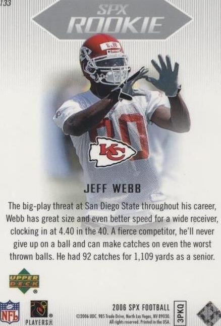 2006 SPx Jeff Webb #133 for sale | eBay