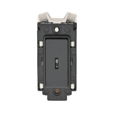 Crabtree 4461/BK Keyswitch Double Pole Grid Switch Module Black Trim ...