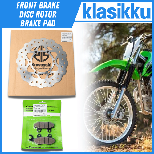 Kawasaki Klx 150 125 Klx150L klx150s Front Brake Disc Rotor + Brake Pad ...