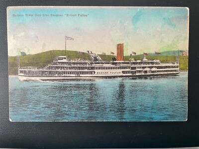 Vintage Postcard 1907-1915 Hudson River Day Liner "Robert Fulton" | eBay