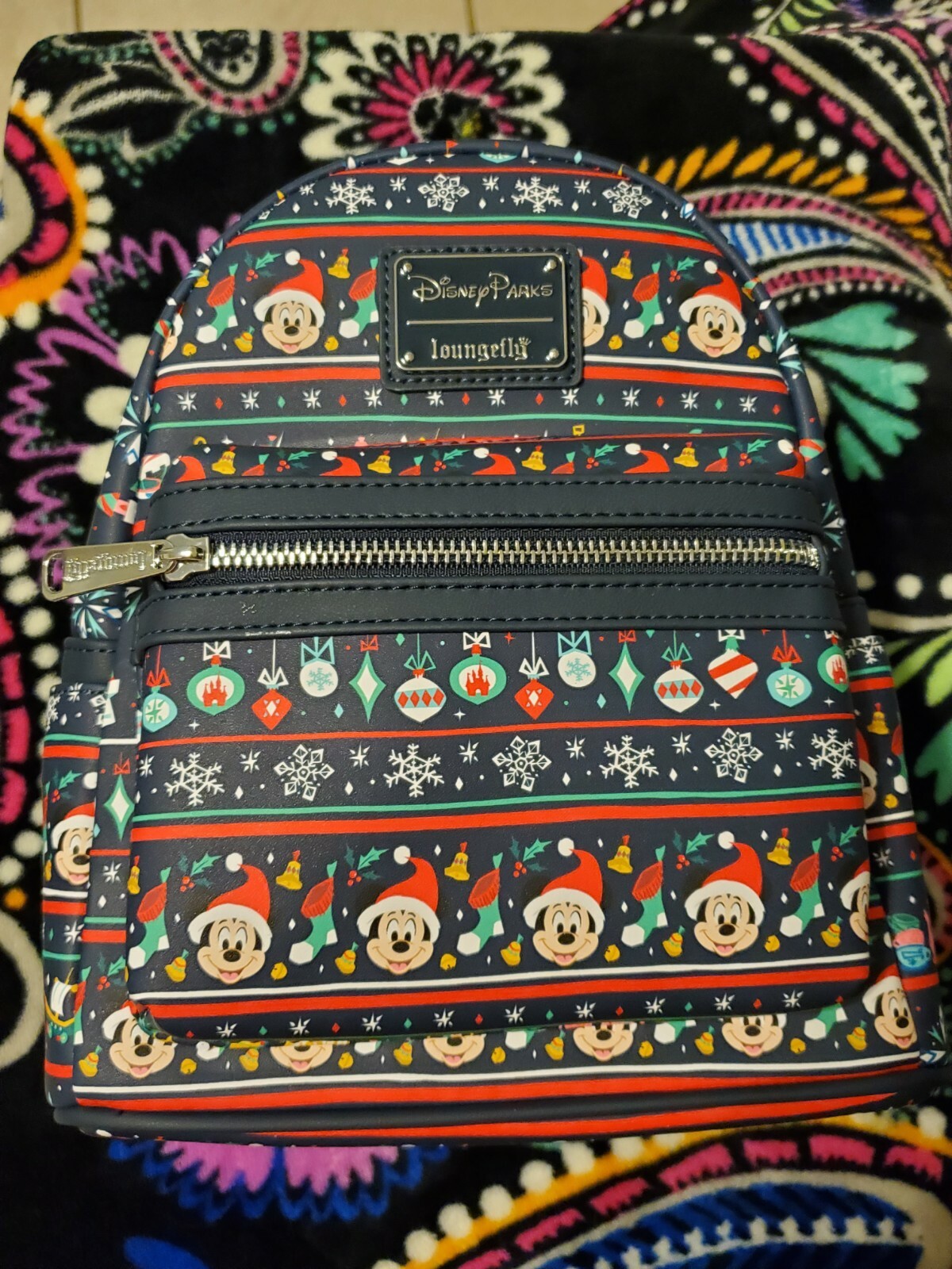 New 2020 Disney Parks Christmas Holiday Attractions Loungefly Backpack ...