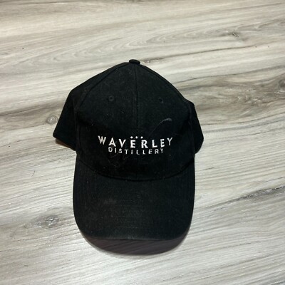 Waverly Distillery Strapback Hat Cap Black Embroidered Drinking ...