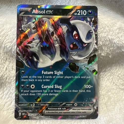 POKEMON TCG ABSOL EX 135/197 - Double RARE - OBSIDIAN FLAMES *85 NM/M ...