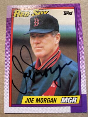 1990 Topps #321 Joe Morgan Autographed Card - Boston Red Sox | eBay