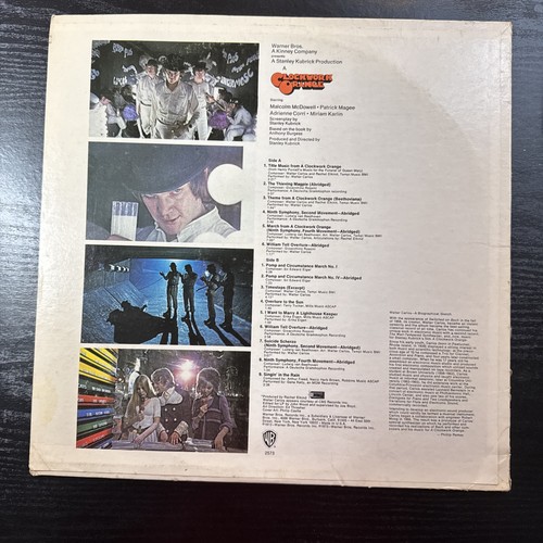 Stanley Kubrick's Clockwork Orange Soundtrack Vintage Vinyl Record ...