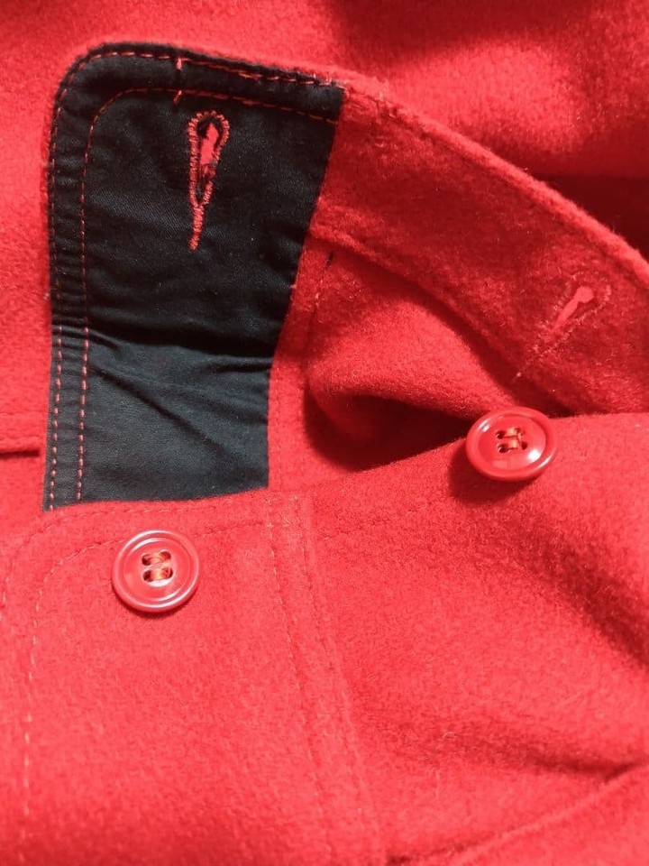 Size L Red Mackinaw Jacket from Johnson Woolen Mills | eBay UK