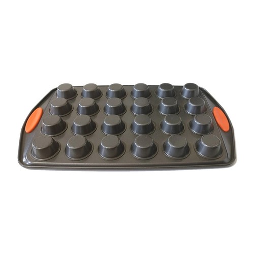 Rachel Ray Nonstick Bakeware | 24-Cup Mini Muffin Pan with Rubber Grips ...