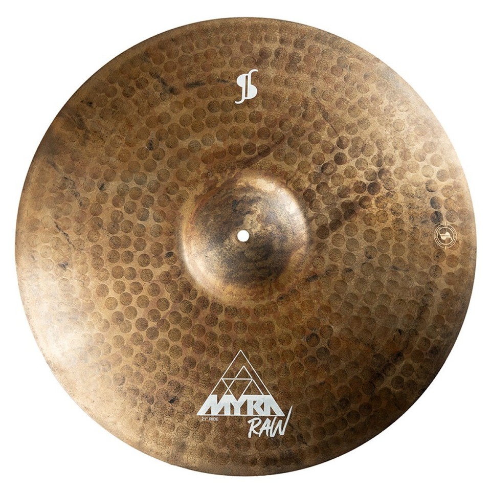 Stagg 21" Myra Series B20 Bronze Hand Hammered Raw Ride Cymbal MYR ...