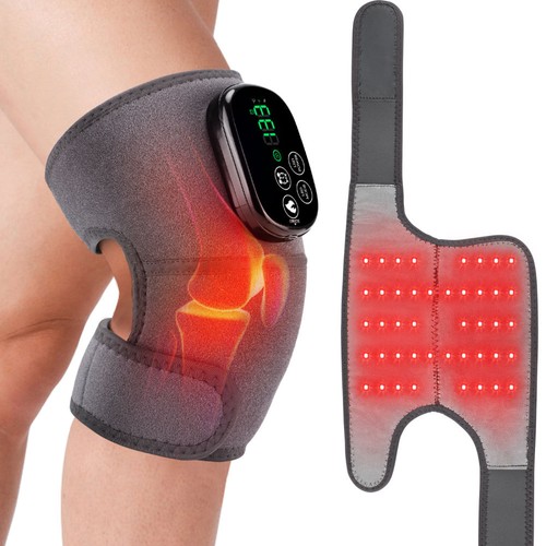 3-in-1 LED Red Light Therapy Pad - Rechargeable Heated Knee/Shoulder ...