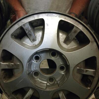 96-97 CHEVROLET BLAZER 15X7 5X4.75 5x120.65 FACTORY OEM SILVER WHEEL ...