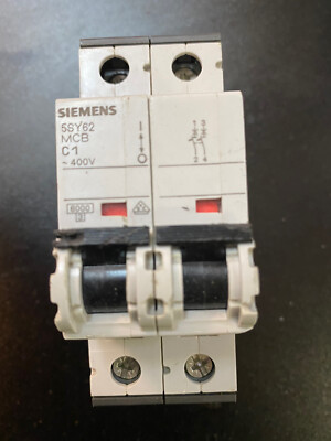 Siemens 5SY62 MCB C1 Circuit Breaker 400V | eBay