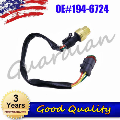1x 194-6724 Oil Pressure Sensor New For Caterpillar CAT Engine C7 C12 ...