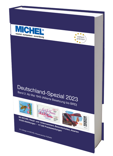 MICHEL Stamp Catalogue Deutschland-Spezial 2023 – Band 2 from May 1945 ...