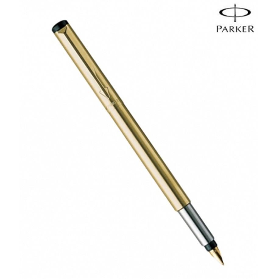 Parker Vector Gold plated Body Trim Nib GT Fountain Ink Pen FP Fine ...