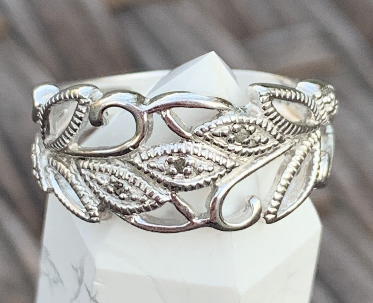 RJ Graziano Diamond Accent 925 Sterling Silver Ring S… - Gem