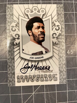 2010 SILVER SPORTKINGS AUTOGRAPH JOE GREENE PITTSBURGH STEELERS AUTO ...