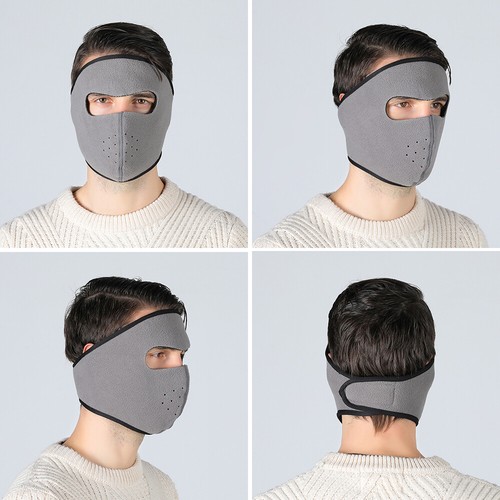Winter Fleece Ski Mask Cycling Full Face Mask Cold Weather Warm ...