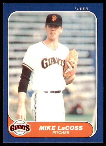 1986 Fleer Update Mike LaCoss Baseball Cards #U-62 | eBay