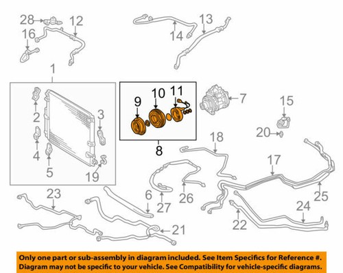 88410-60410 Toyota Clutch assy, magnet 8841060410, New Genuine OEM Part ...