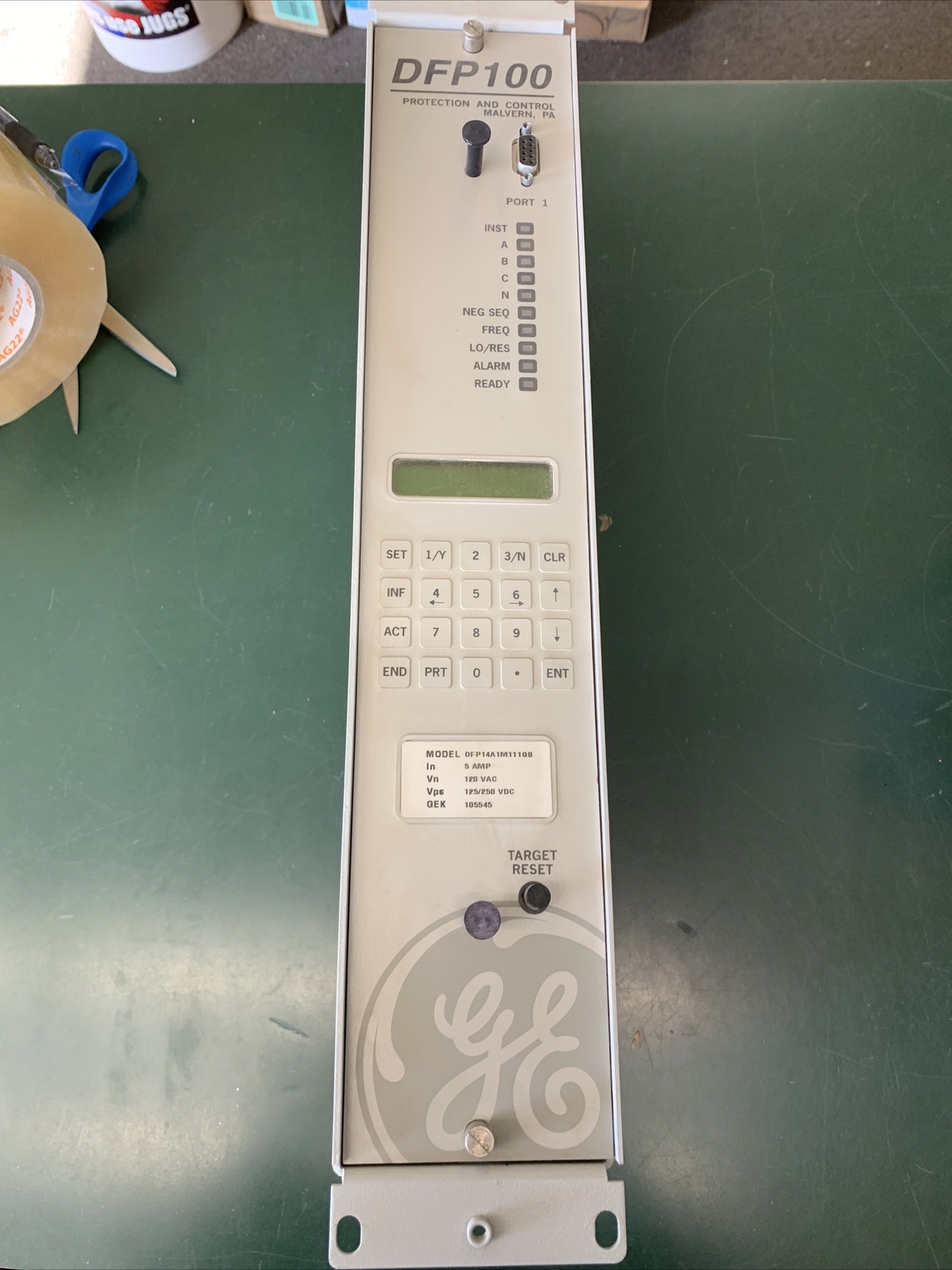 GE General Electric DFP100 DFP 100 dfp14a1m111gb Feeder Protection ...