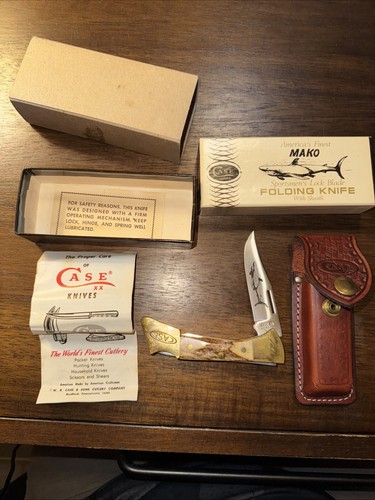 Case XX Mako Folding Knife With Box and Sheath | eBay