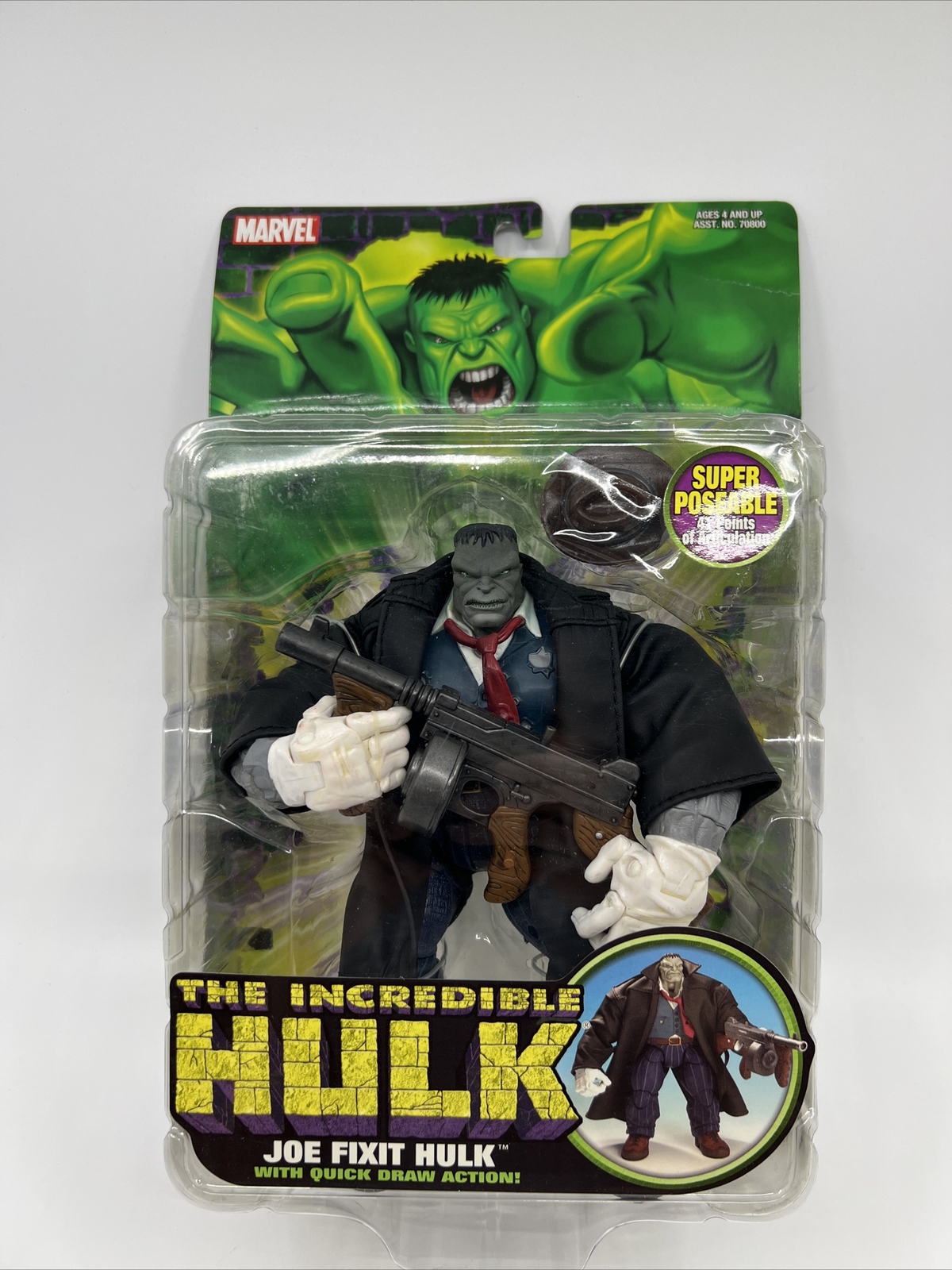 Marvel Legends JOE FIXIT GREY HULK Figure Toybiz Gray Quick Draw Sealed ...