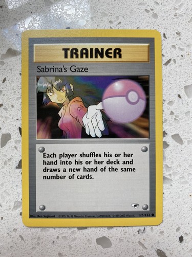 SABRINA’S GAZE Trainer Gym Set 1999 Pokemon Card Unplayed | eBay